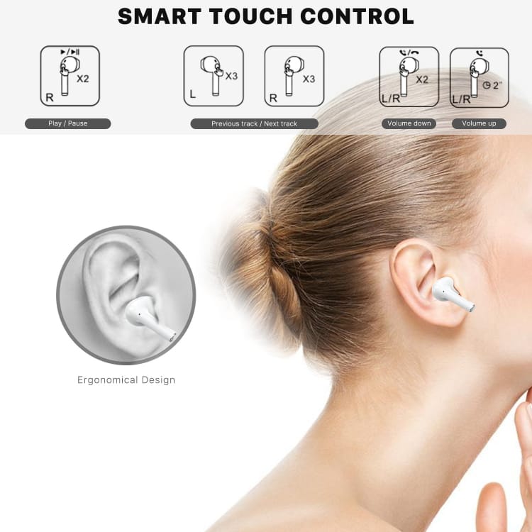 MyBat Pro Orbit True Wireless Earbuds with Charging Case – White ...