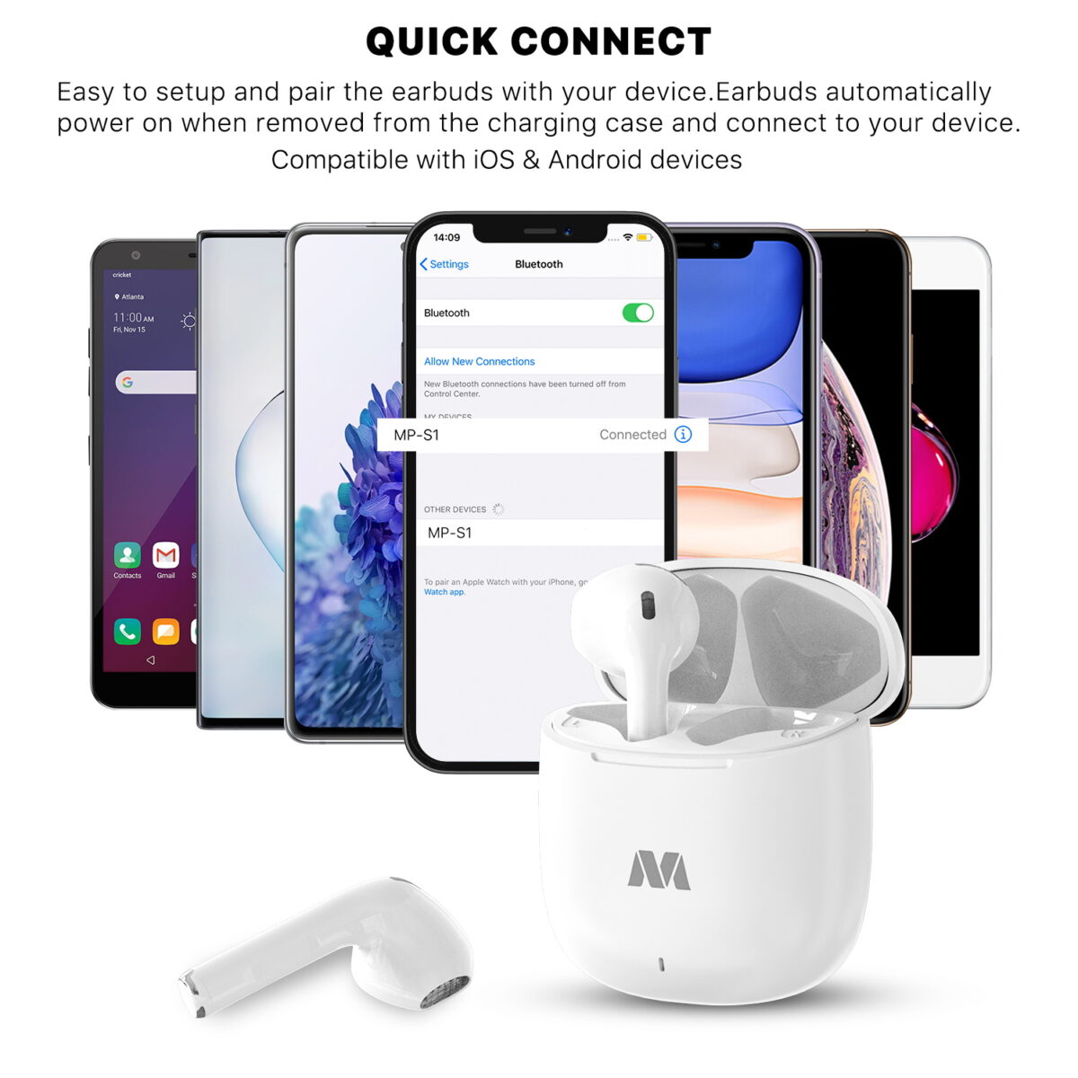 MyBat Pro Remedy True Wireless Earbuds – White – Boost Mobile ...