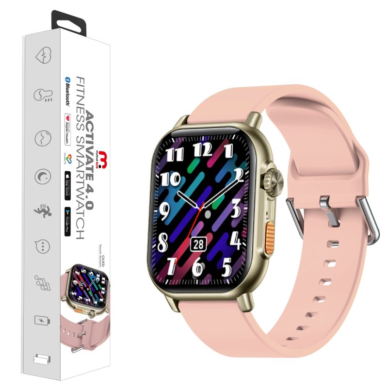 MyBat Pro Activate 4.0 Fitness Smartwatch – Gold – Boost Mobile ...