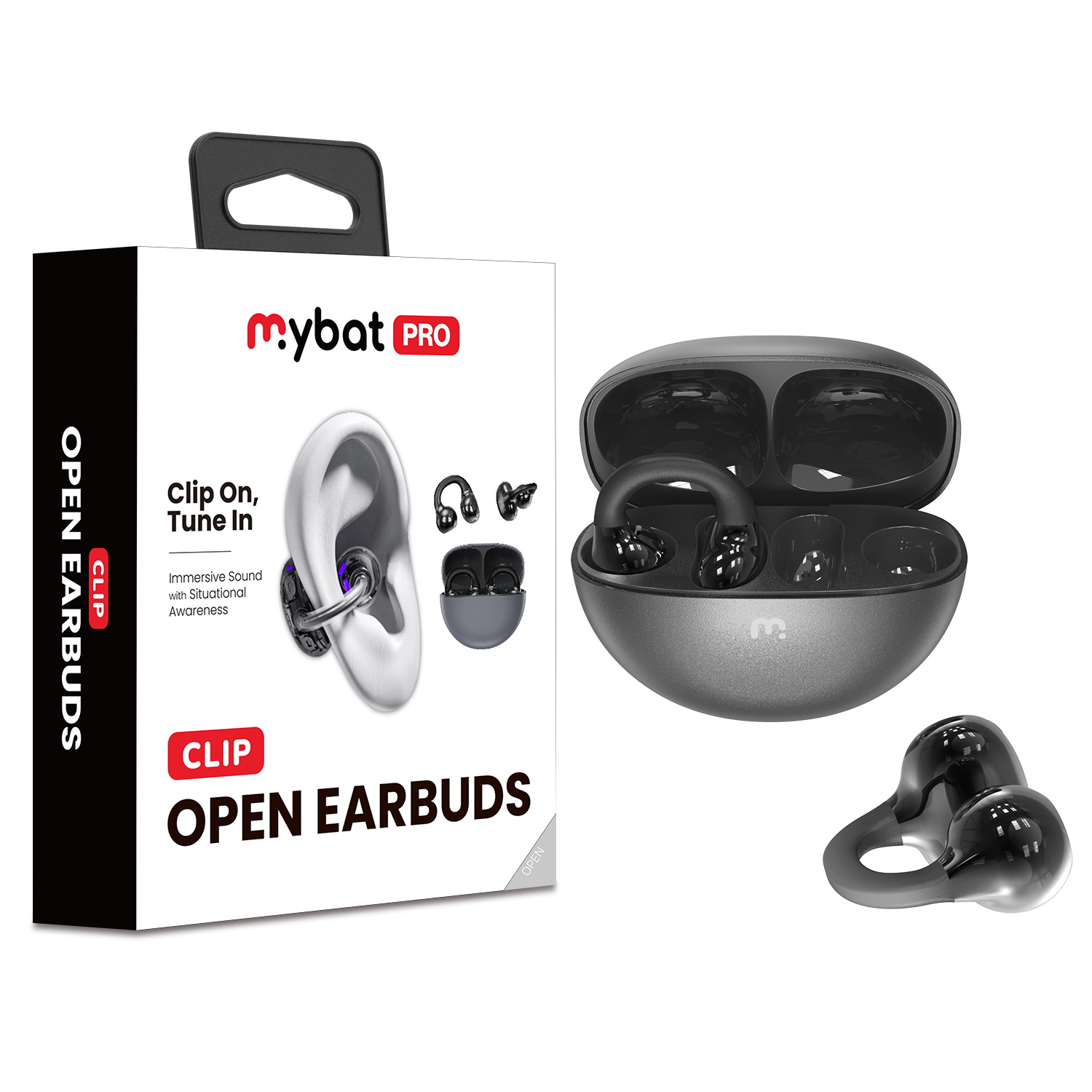 MyBat Pro EarWings Clip-On True Wireless Earbuds – White – Boost Mobile ...