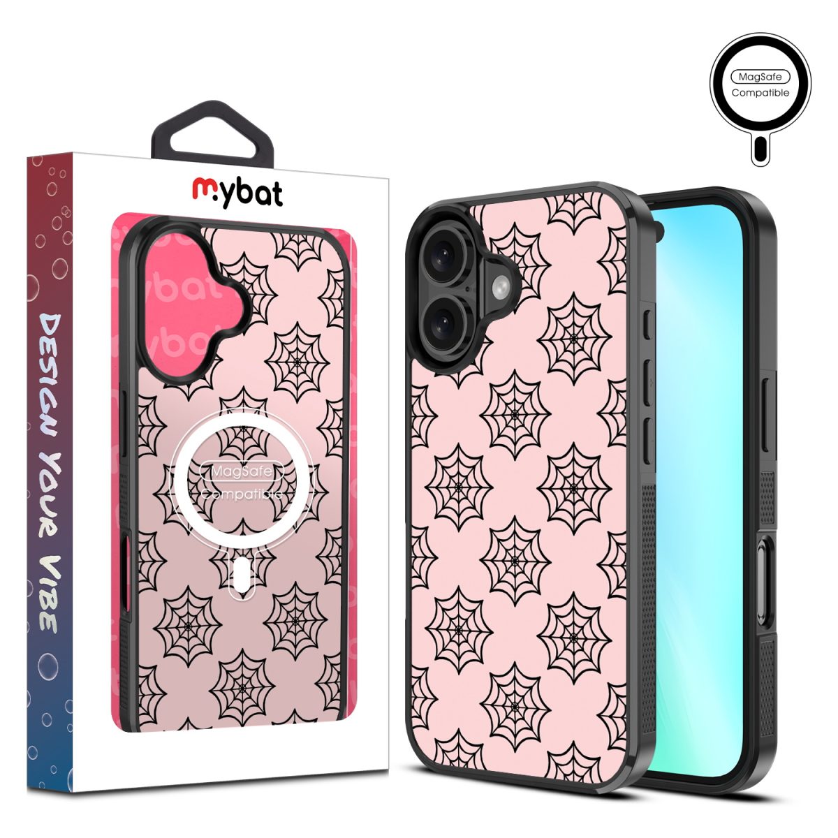 MyBat Design Lab Series MagSafe Case for Apple iPhone 16 – Pink Spider ...