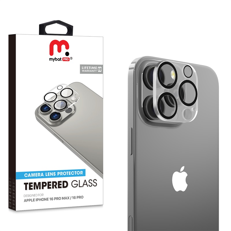 MyBat Pro Tempered Glass Lens Protector (2.5D) for Apple iPhone 16 Pro ...