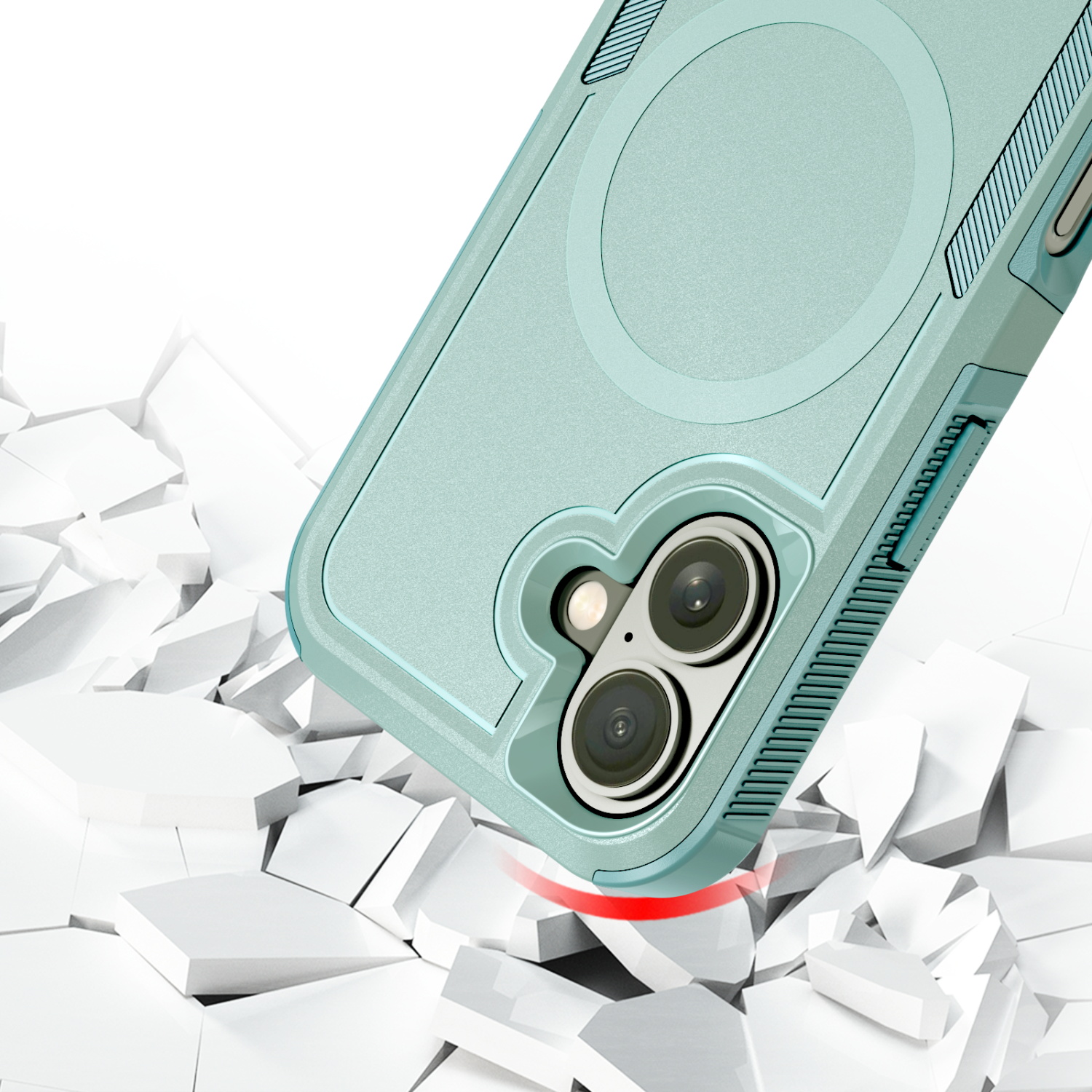 MyBat Fortress Series for Apple iPhone 16 – Light Blue – Boost Mobile ...