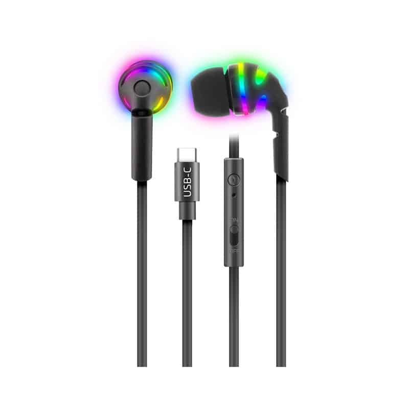 Sentry Light-Up USB-C Wired Ear Buds – RGB – Boost Mobile Accessories ...