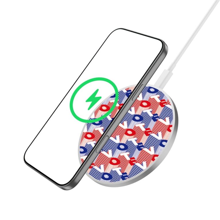 MyBat Design Lab Series Wireless Charging Pad – Silver – Rock the Vote ...