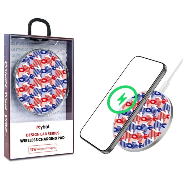 MyBat Design Lab Series Wireless Charging Pad – Silver – Rock the Vote ...